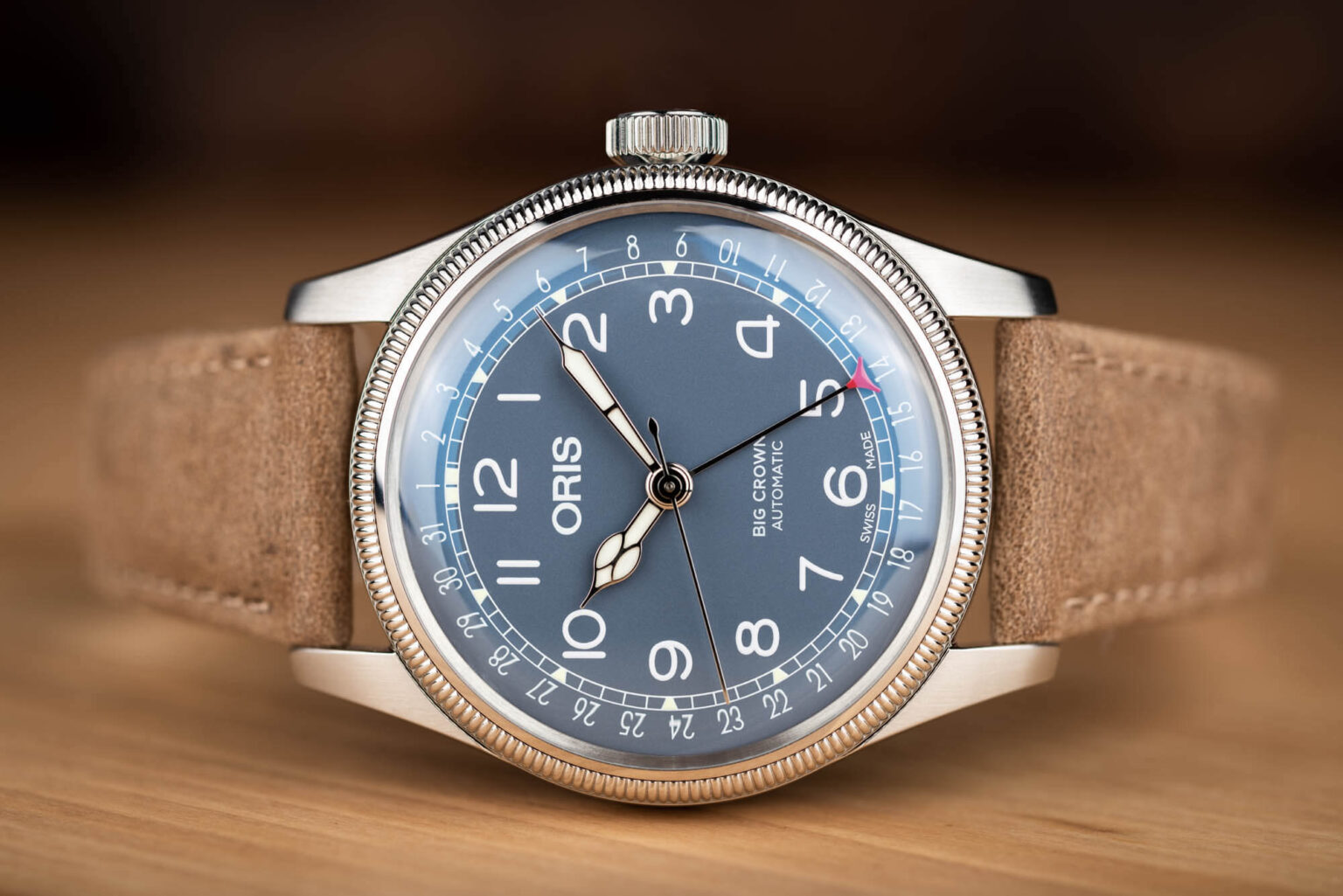 Oris Big Crown Pointer Date Blue Dial Review Watch Clicker