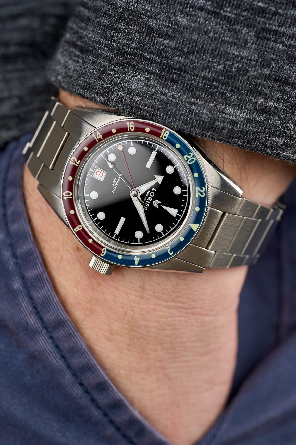 Lorier Hyperion 38mm GMT Review - Watch Clicker